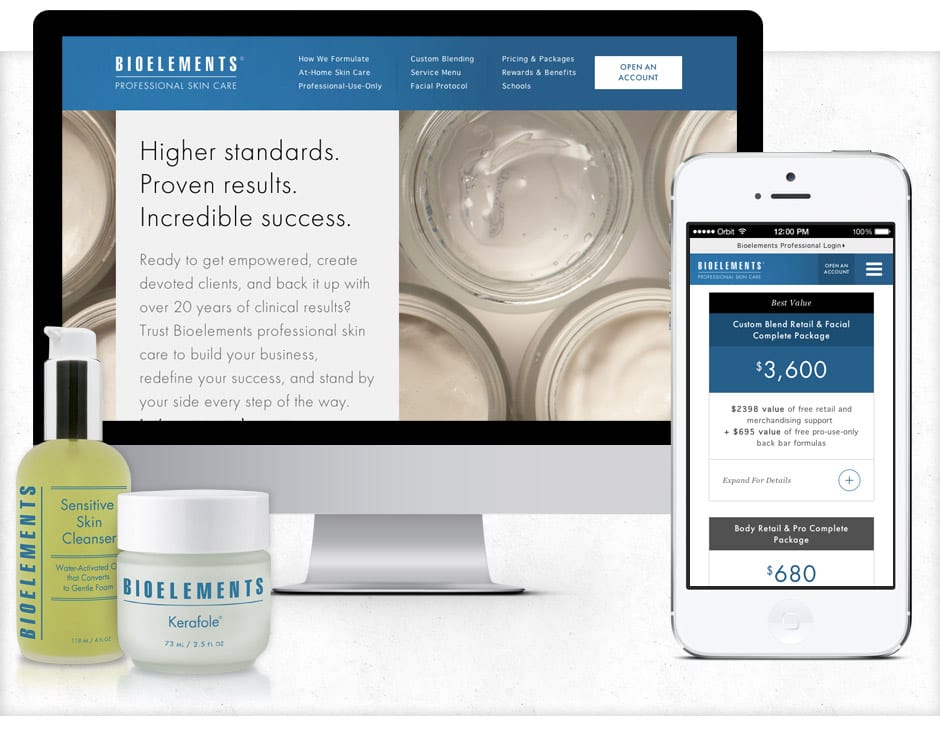 Bioelements For Professionals | Orbit Media Studios