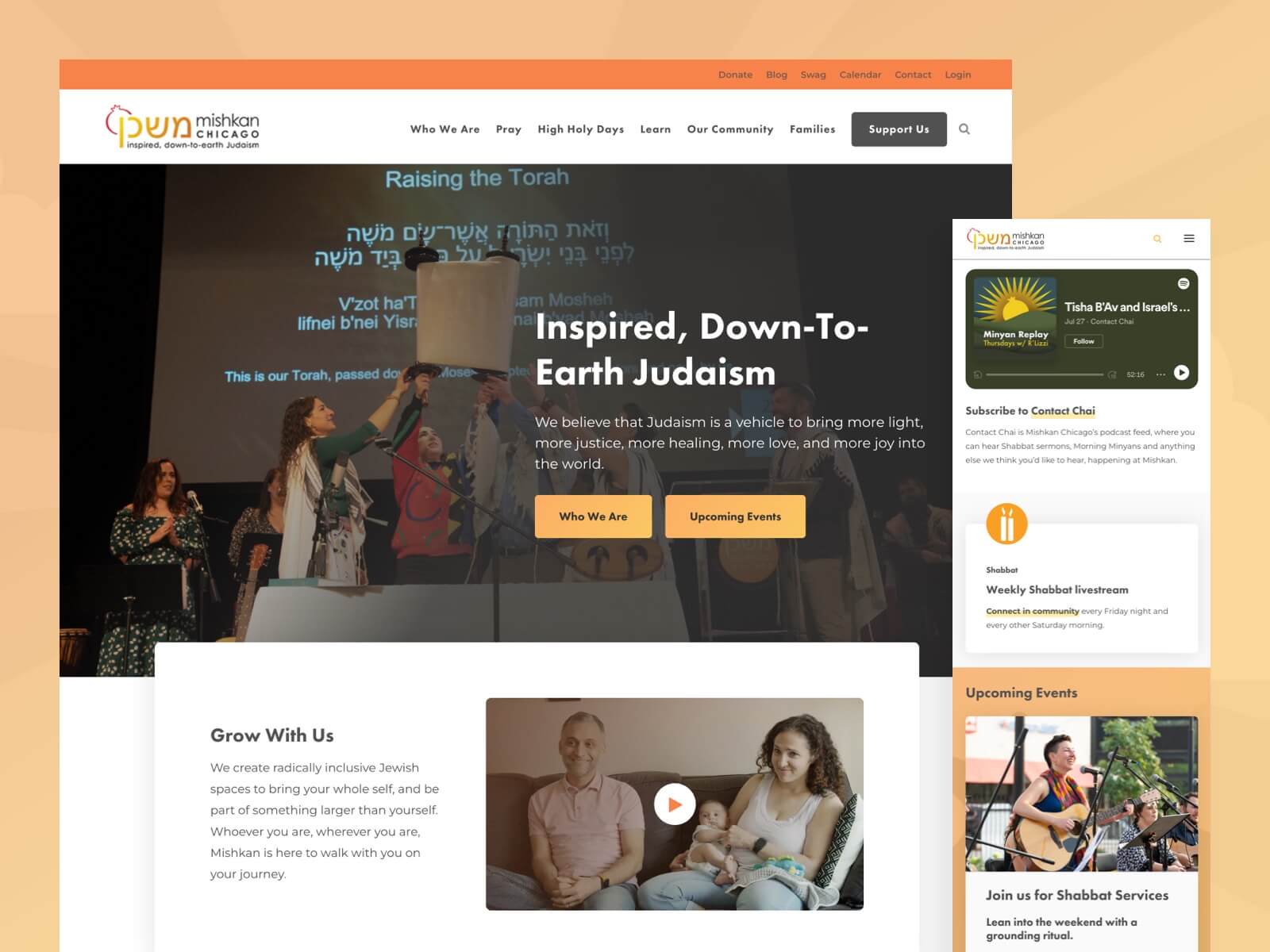 Mishkan Chicago Website Redesign Case Study | Orbit Media