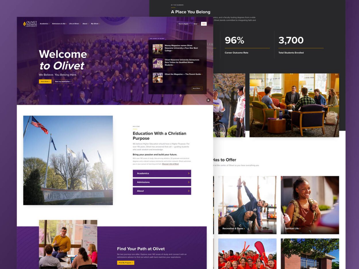 Olivet Nazarene University Website Redesign | Orbit Media