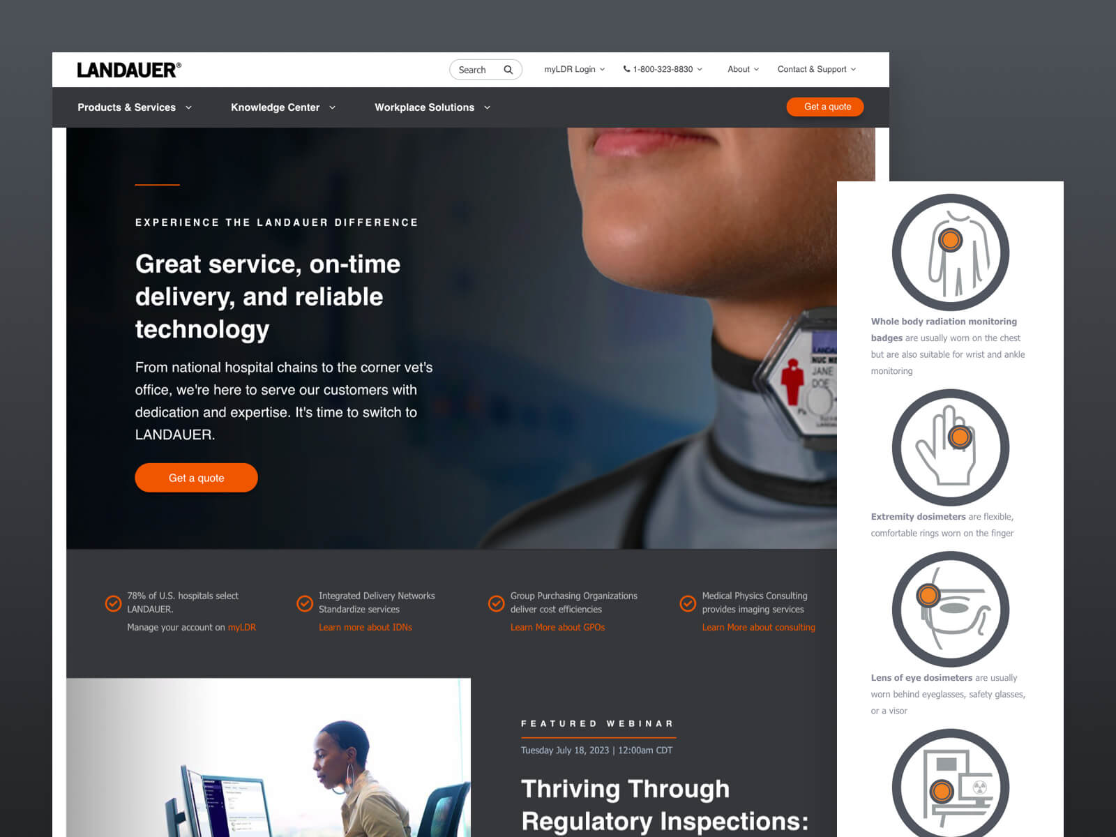 LANDAUER Website Redesign Case Study | Orbit Media