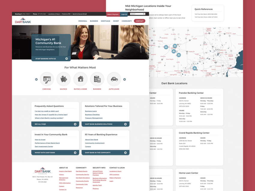 Dart Bank Website Redesign Case Study | Orbit Media