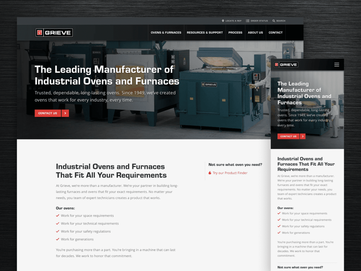 The Grieve Corporation Website Redesign Case Study | Orbit Media