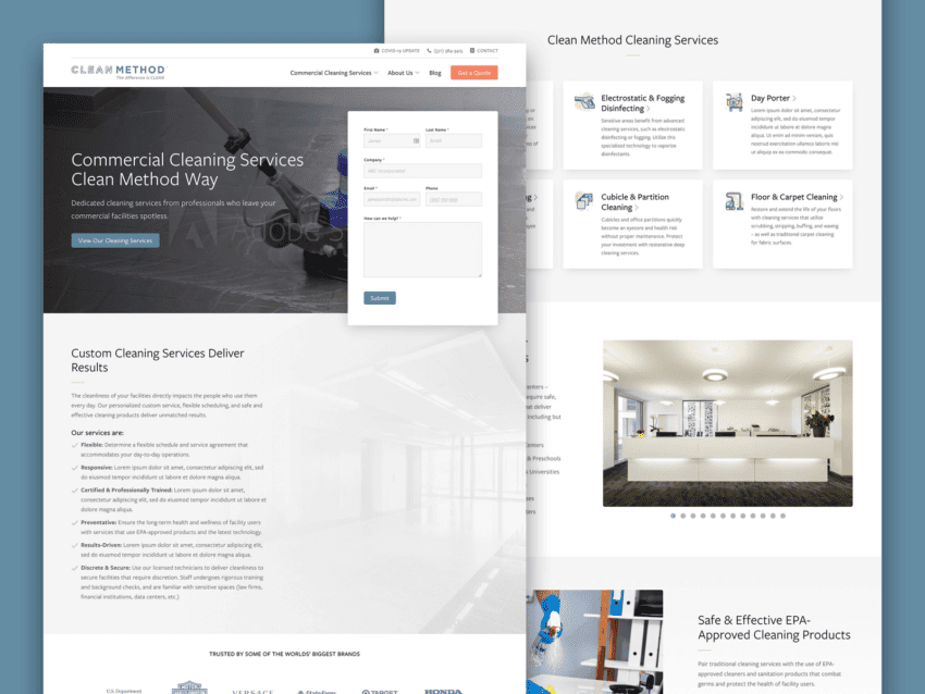 Clean Method Website Redesign Case Study | Orbit Media