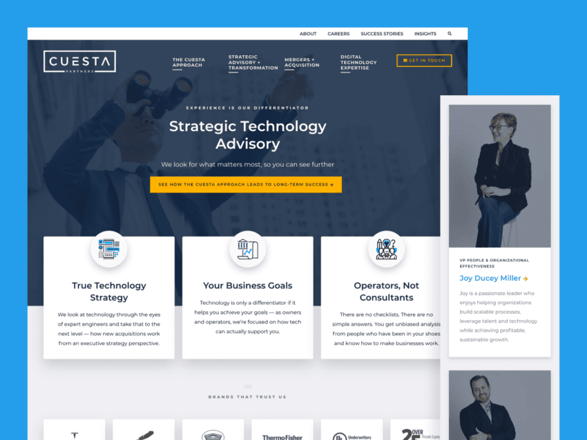 Cuesta Partners Website Redesign Case Study | Orbit Media