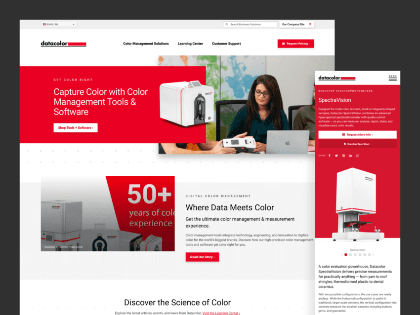 Datacolor Website Redesign Case Study | Orbit Media