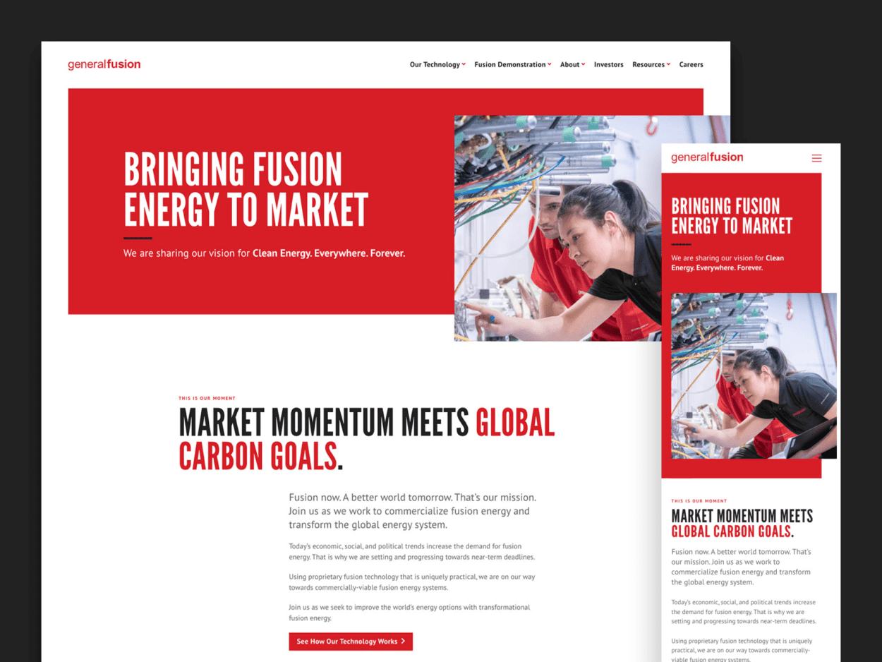 General Fusion Website Redesign Case Study | Orbit Media