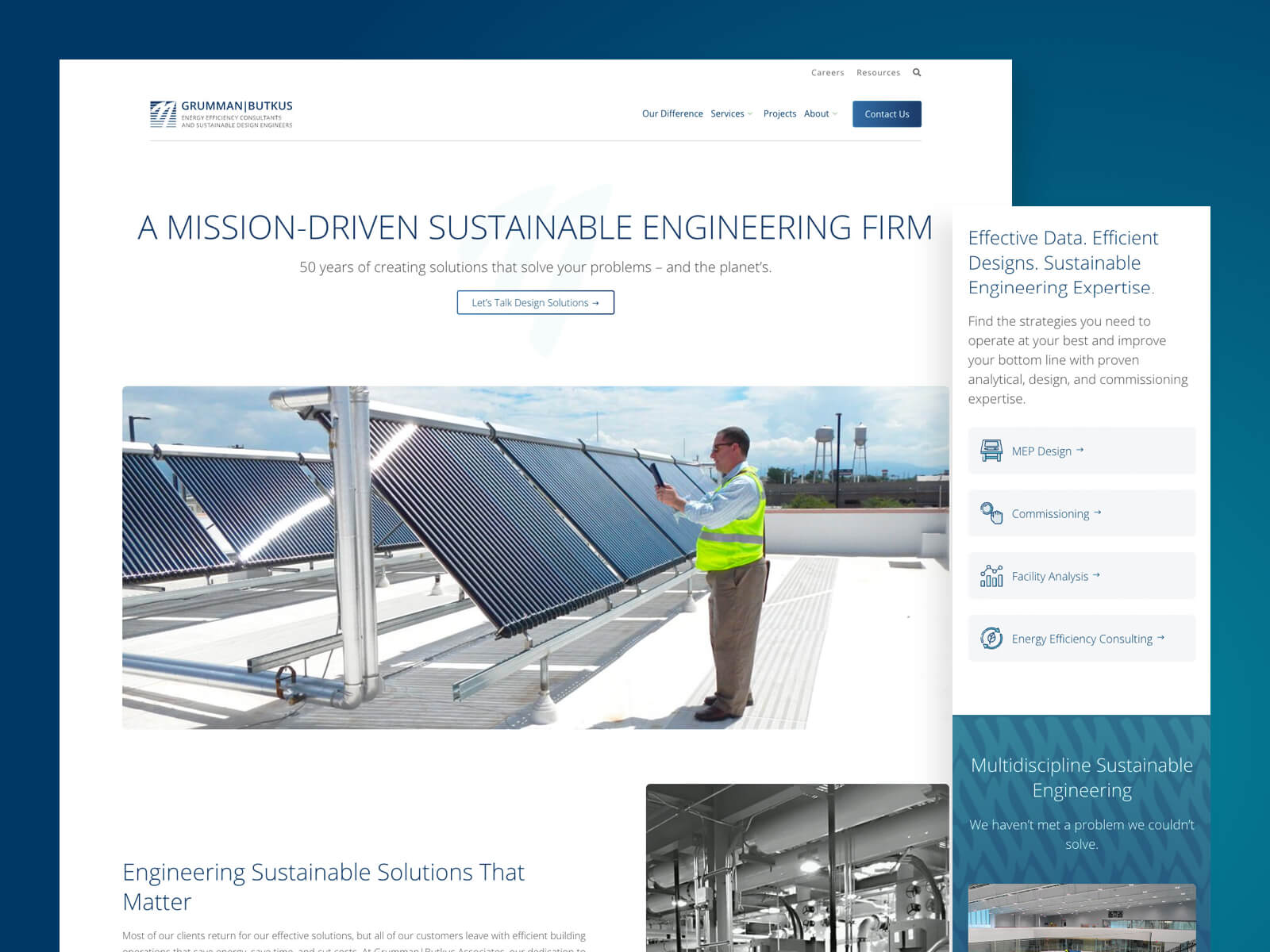 Grumman | Butkus Associates Website Redesign Case Study | Orbit Media