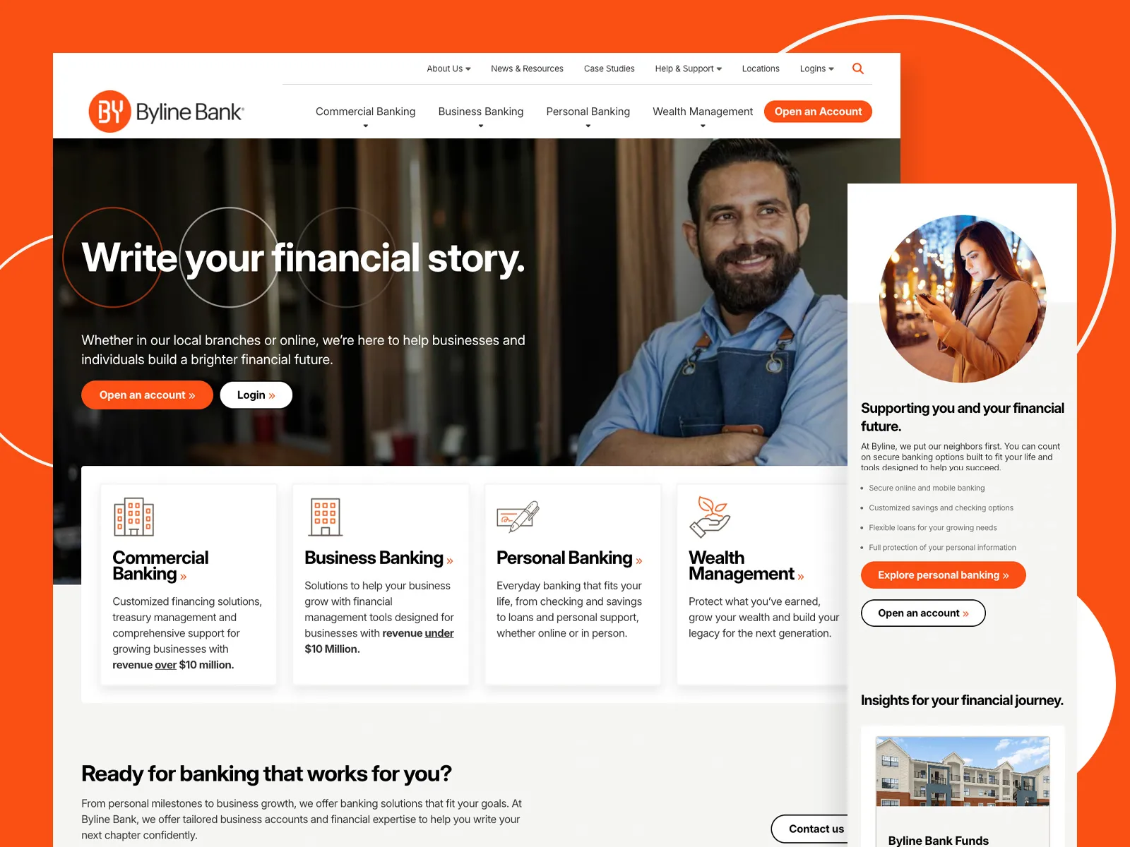 Byline Bank Website Redesign Case Study | Orbit Media