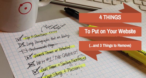 4 Things to Put on Your Website|4 Things to Put on Your Website