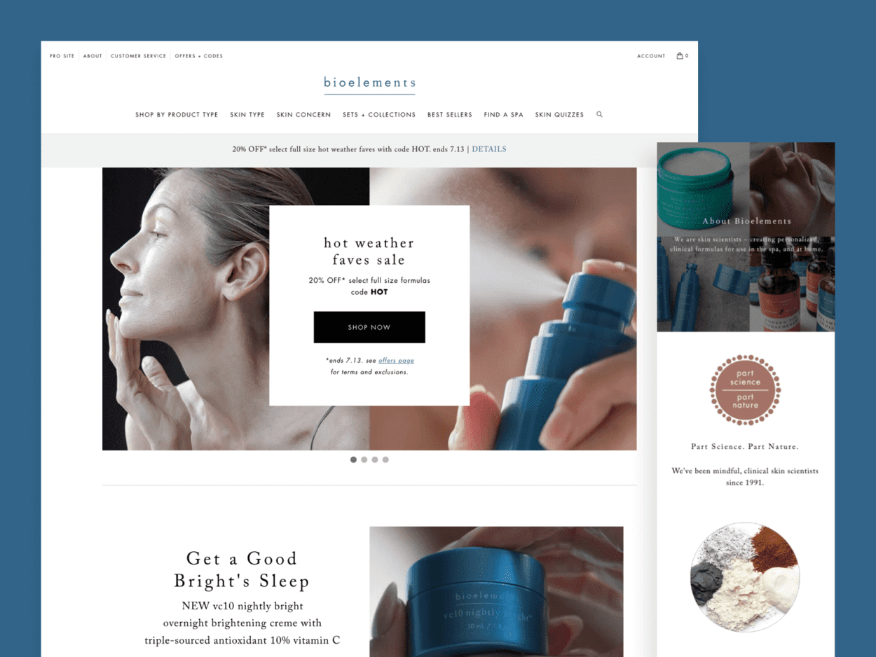 Bioelements For Professionals Website Redesign Case Study | Orbit Media