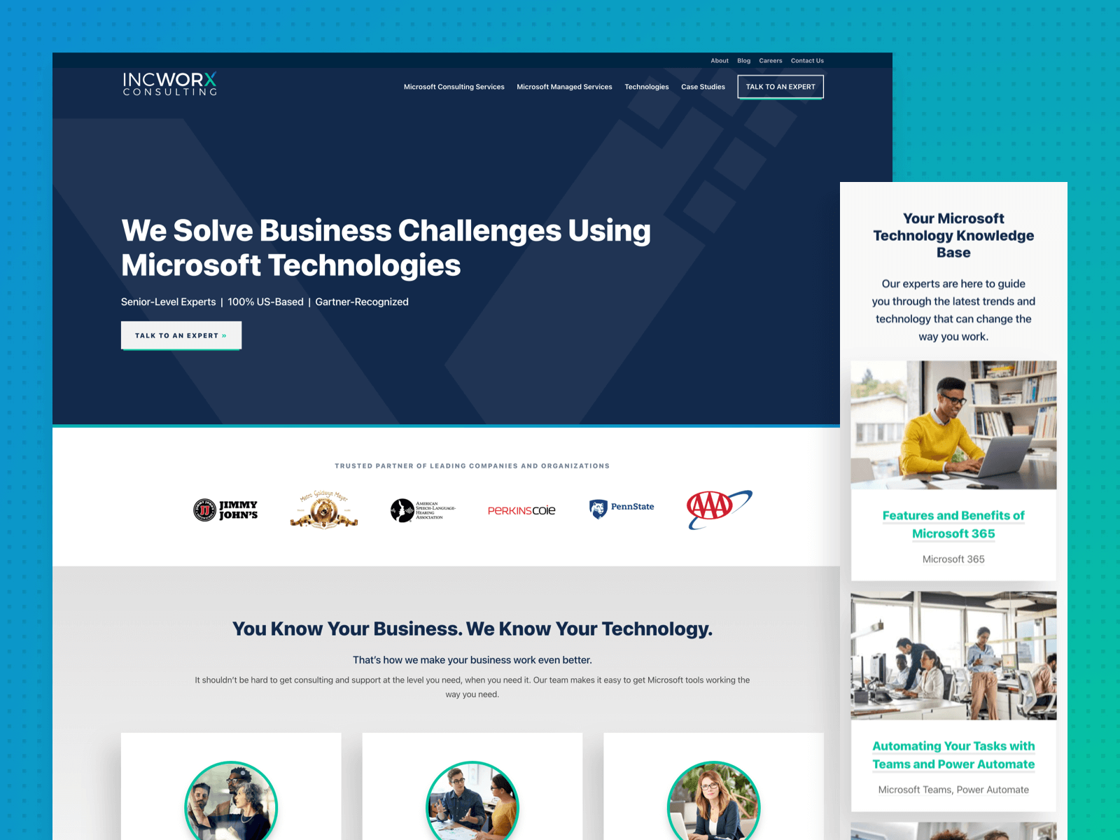 IncWorx Consulting Website Redesign Case Study | Orbit Media