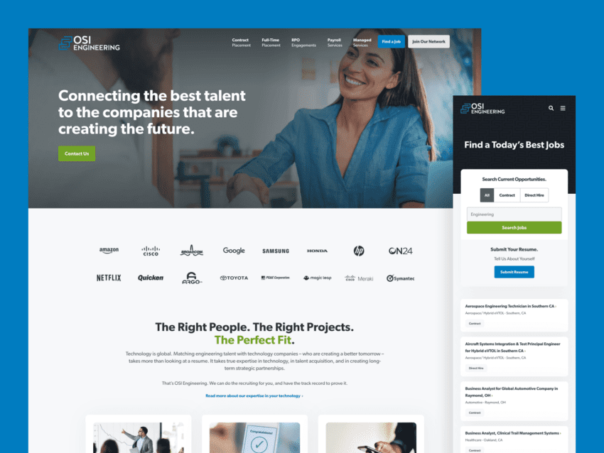 OSI Engineering Website Redesign Case Study | Orbit Media