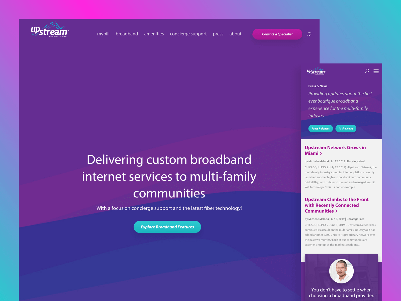 Upstream Website Redesign Case Study | Orbit Media