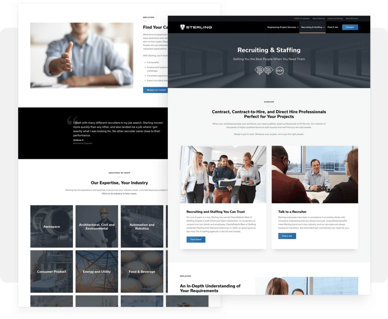Recruitment Web Design | Orbit Studios