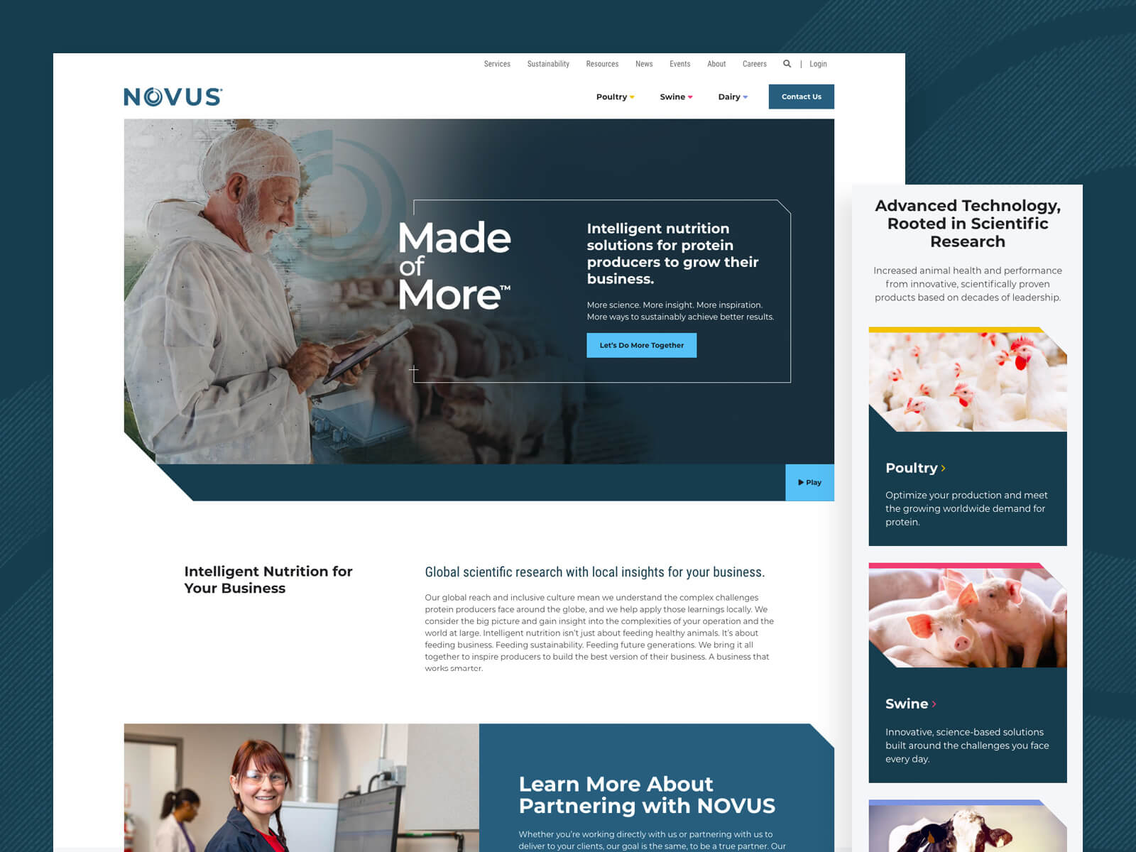 Novus Website Design | Orbit Media Studios
