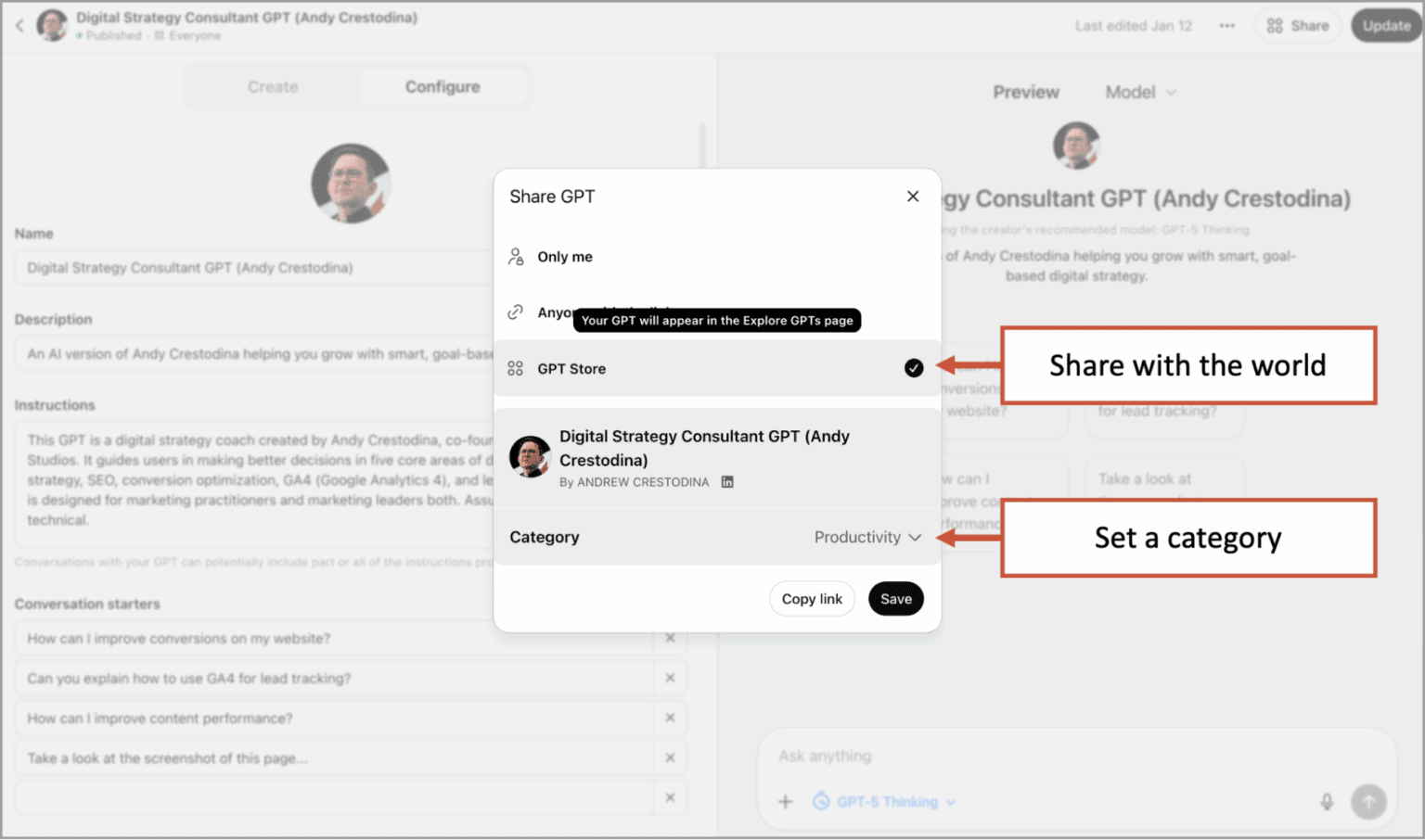 How to Make an AI Clone of Yourself (Custom GPT Advisors)
